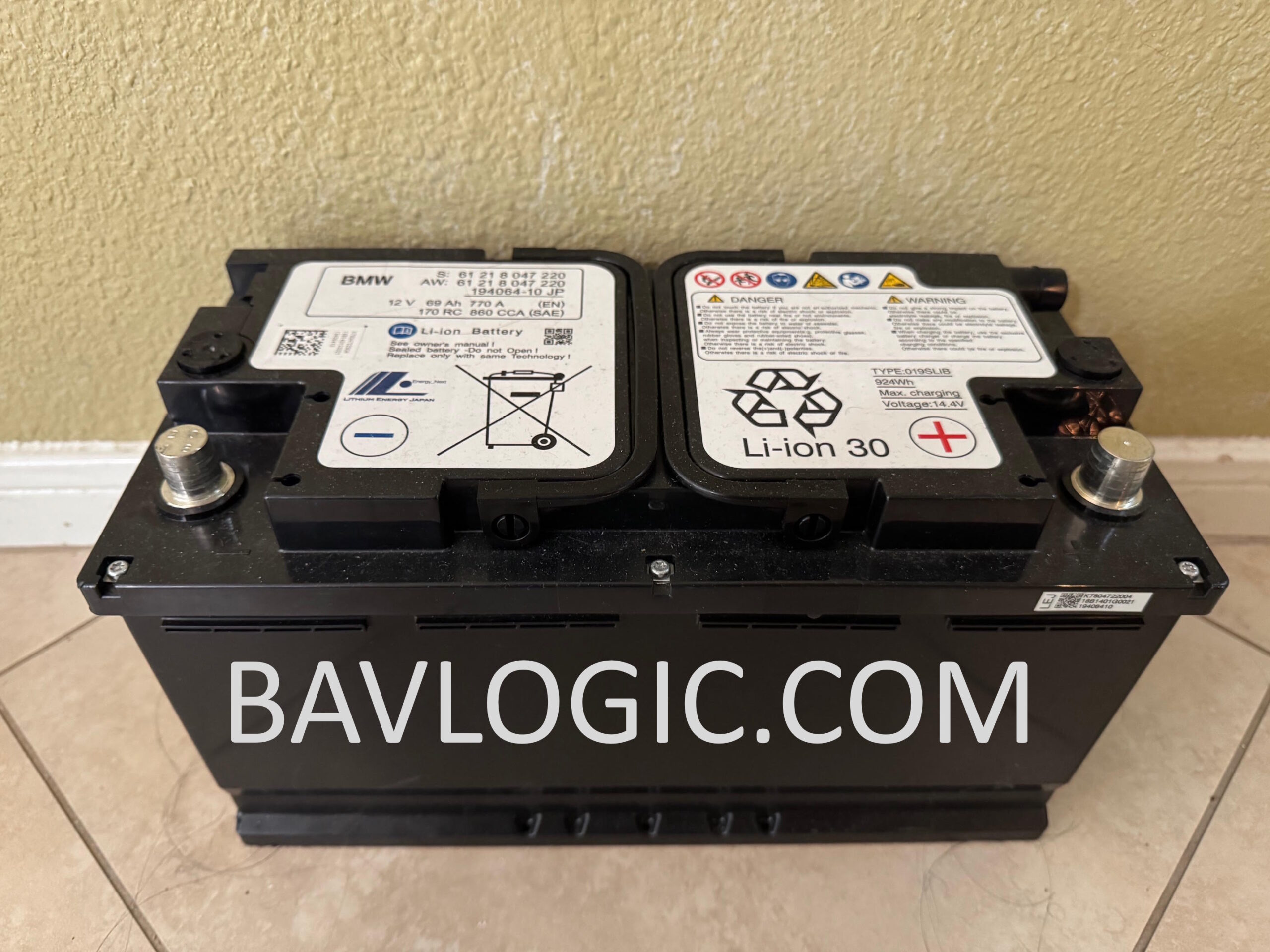 Original Lithium ION Starter Battery for BMW M3/M4/M6 and others ...